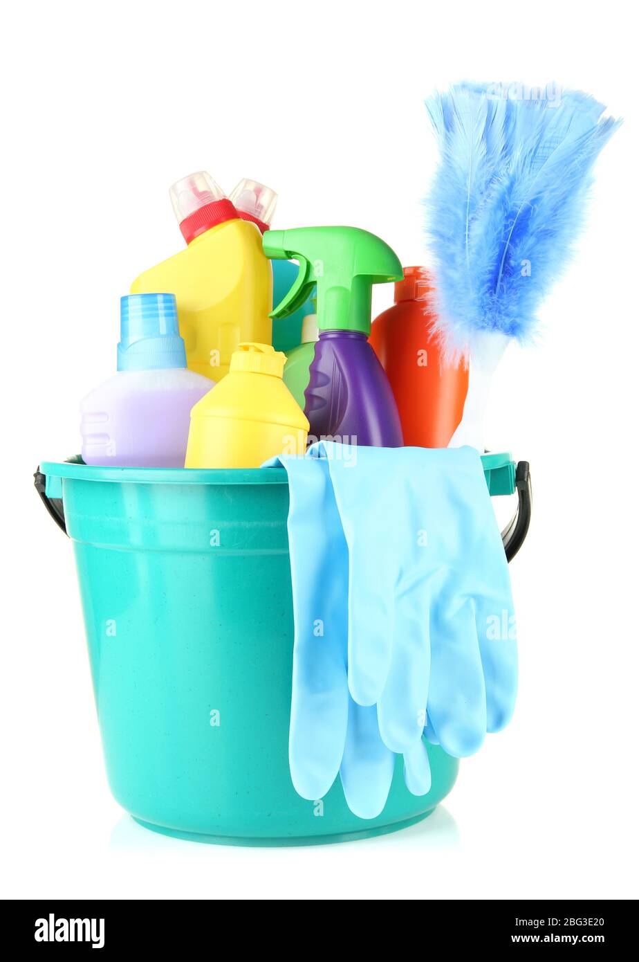 Brush in bucket wash Cut Out Stock Images & Pictures - Alamy