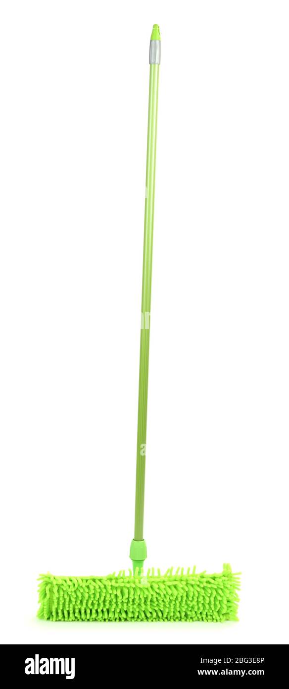 Mop isolated on white Stock Photo - Alamy