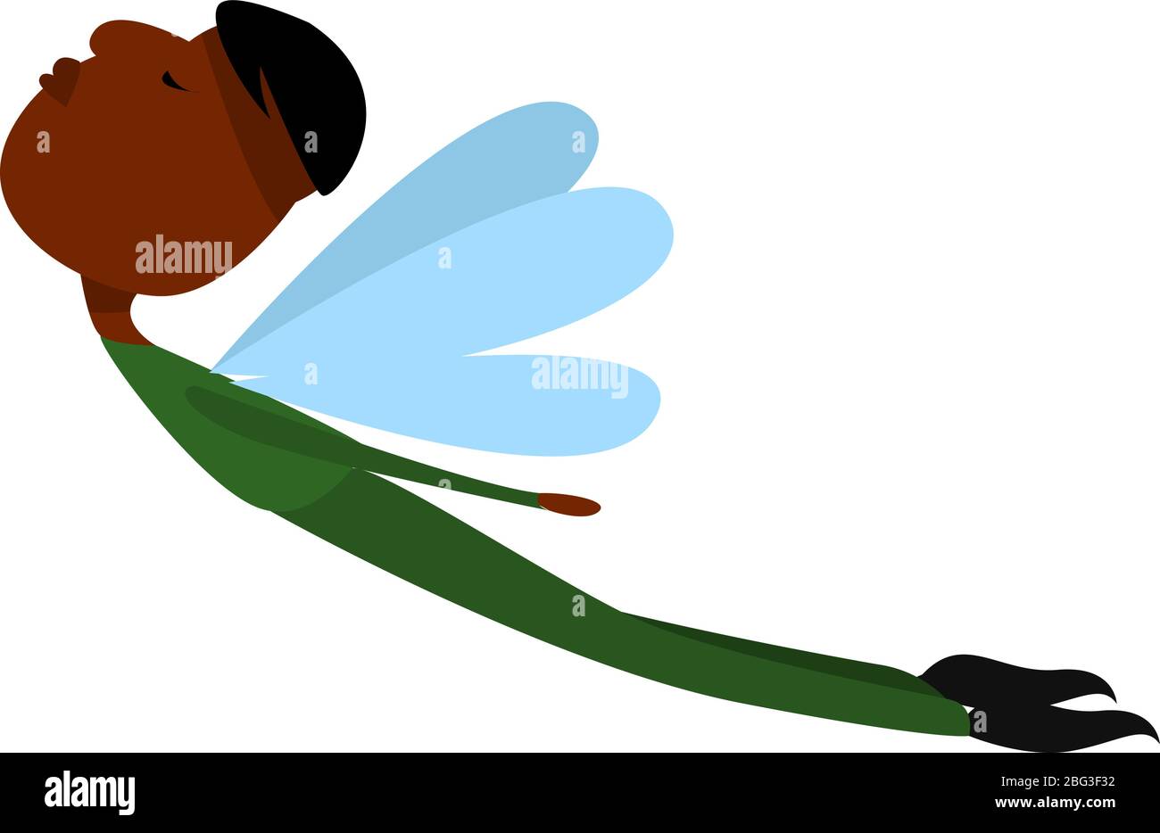 Fairy boy, illustration, vector on white background Stock Vector Image ...