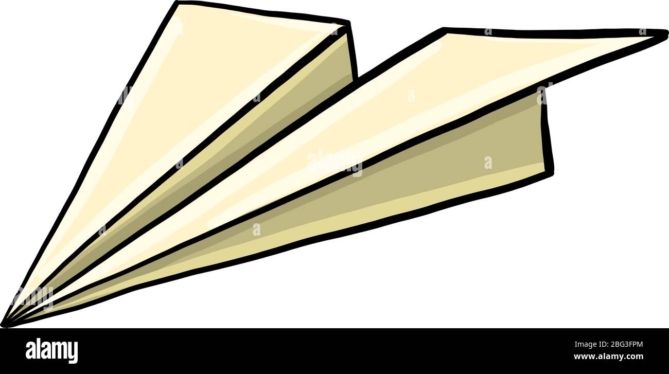 Paper plane, illustration, vector on white background Stock Vector ...