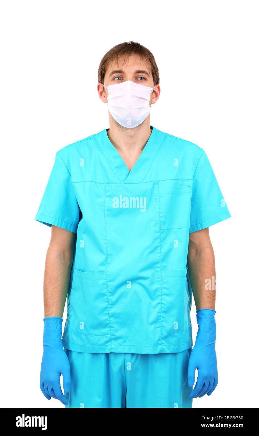 Medic isolated on white Stock Photo - Alamy