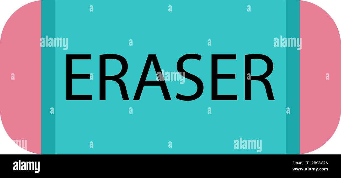 Eraser, illustration, vector on white background Stock Vector Image ...