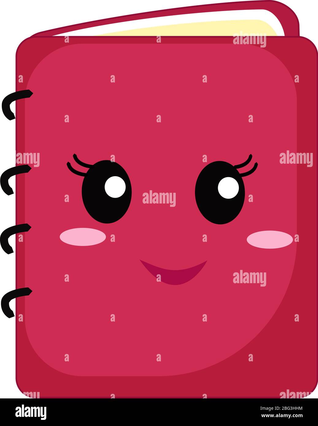 Cute notebook, illustration, vector on white background Stock Vector ...