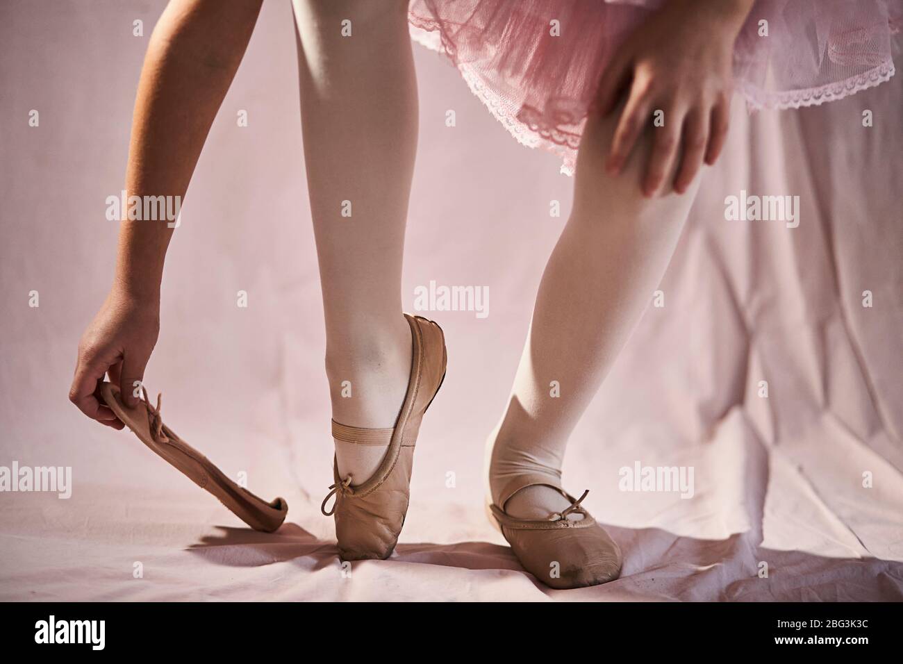 Little ballerina girl Stock Photo - Alamy