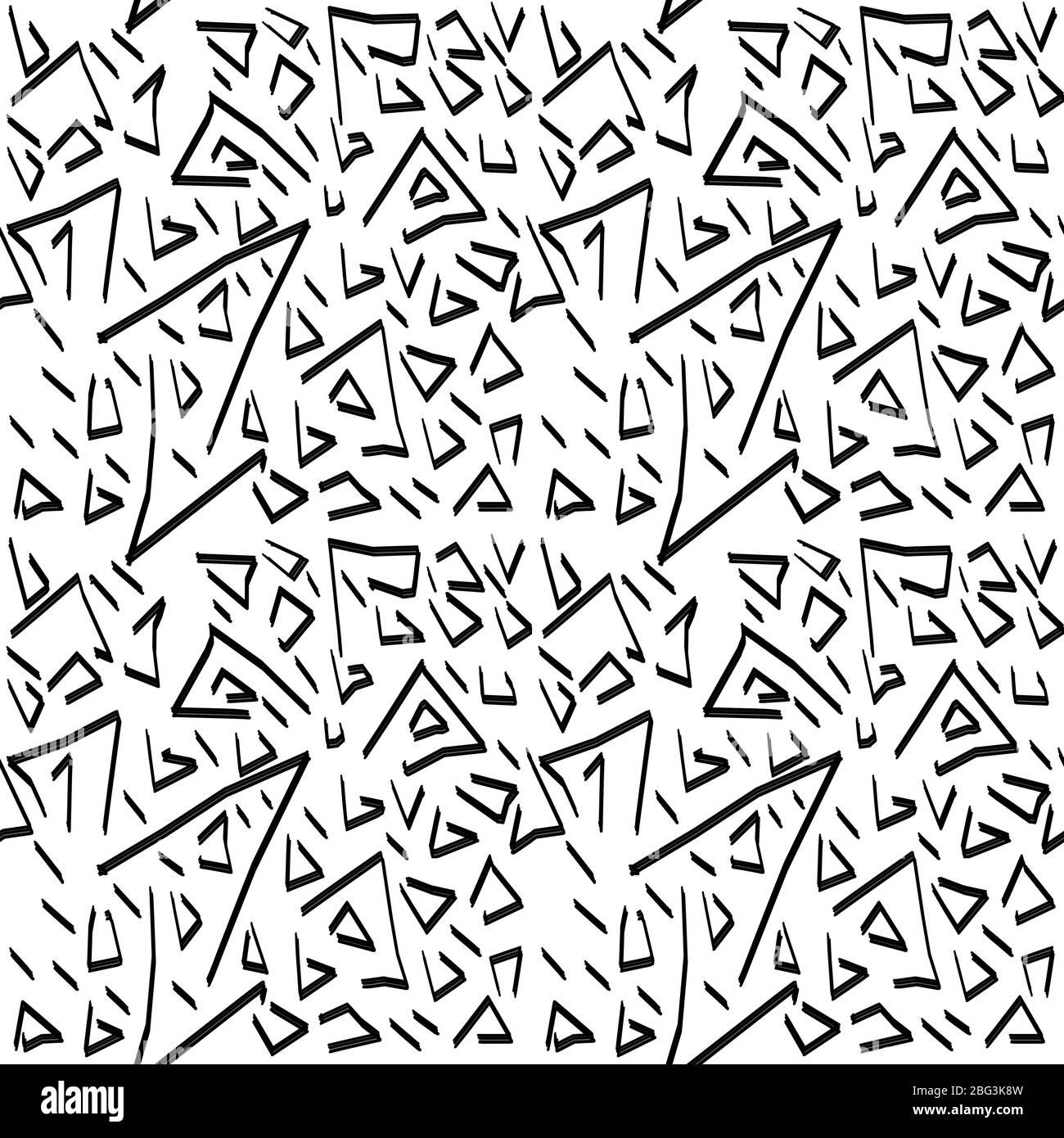 Squiggles drawing, illustration, vector on white background Stock ...
