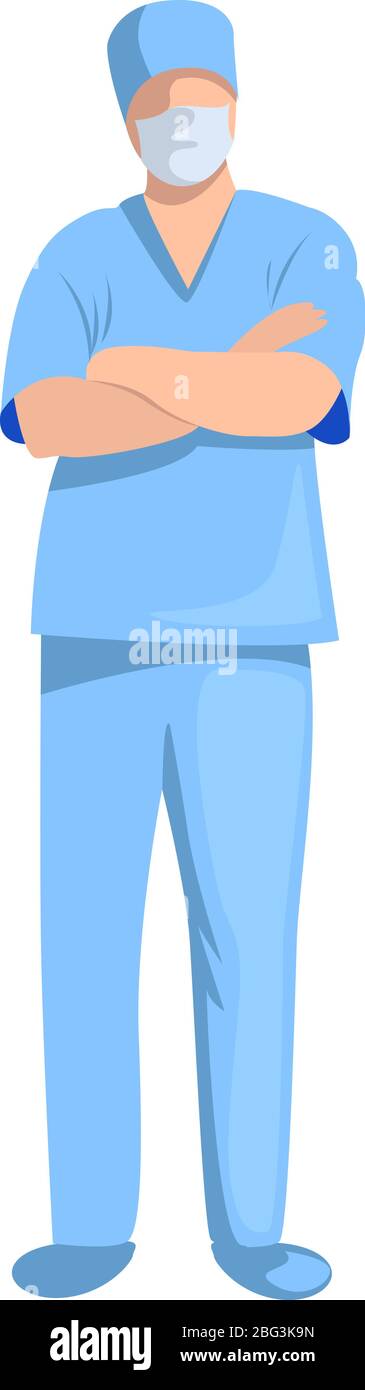 Medical uniform, illustration, vector on white background Stock Vector ...