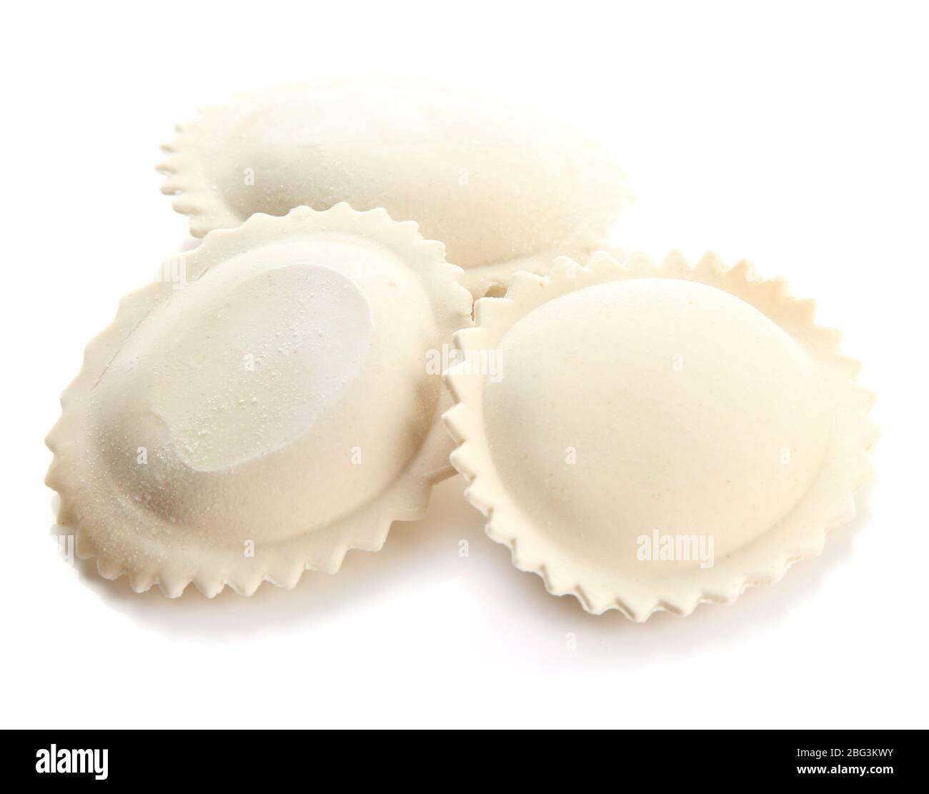 Raw dumplings, isolated on white Stock Photo - Alamy