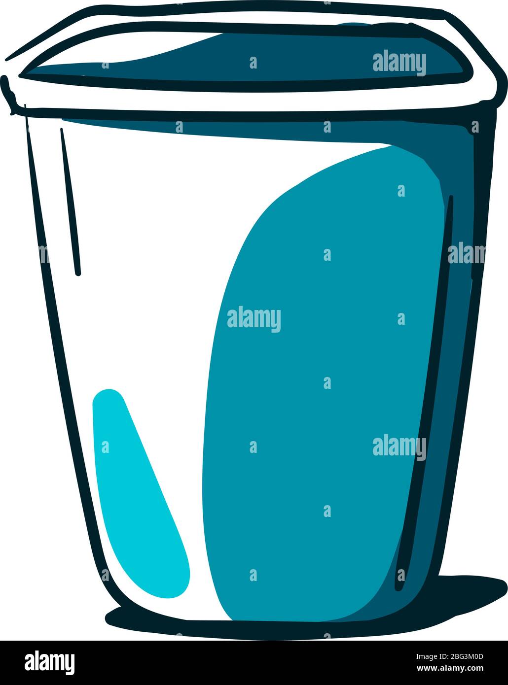 Recycle bin on blue Stock Vector Images - Alamy