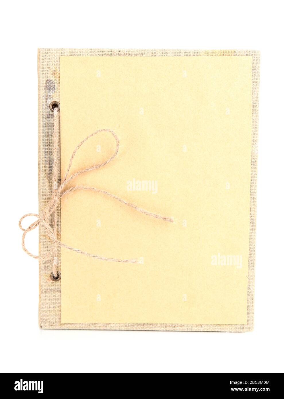 Beautiful old notebook isolated on white Stock Photo - Alamy