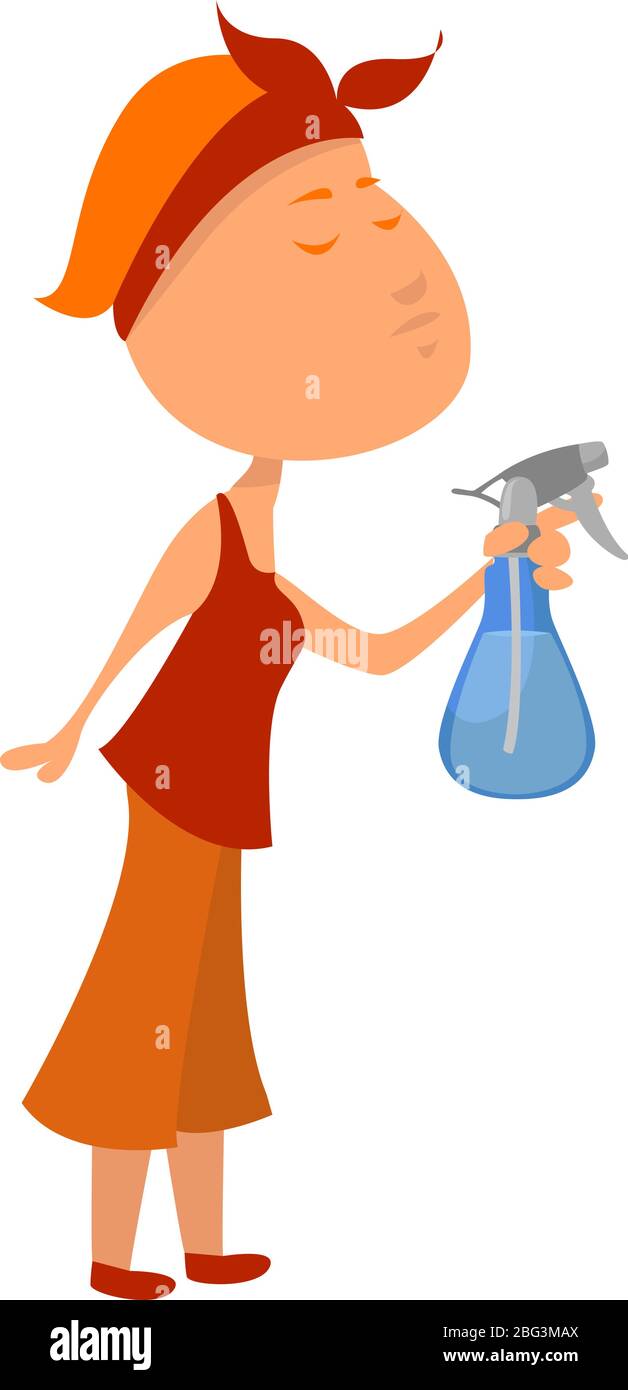 Housework cleaning woman Stock Vector Images - Alamy