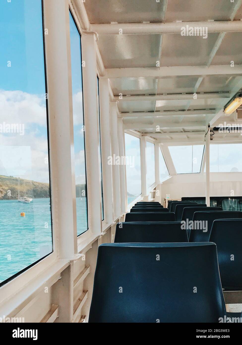 Interior view of a ferry at sea, UK Stock Photo - Alamy