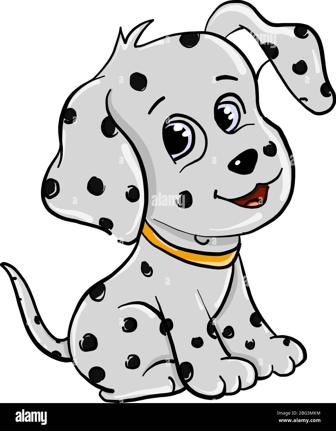 Funny dalmatian dog on Stock Vector Images - Alamy