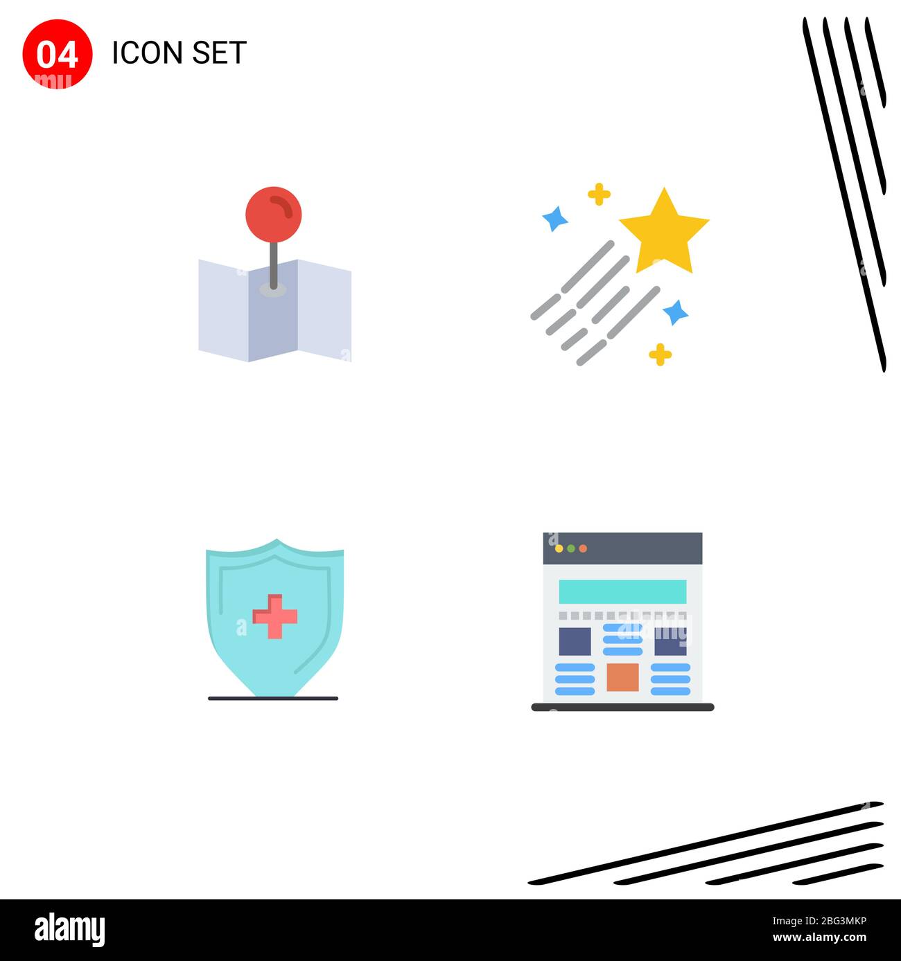 Map symbols hospital hi-res stock photography and images - Alamy