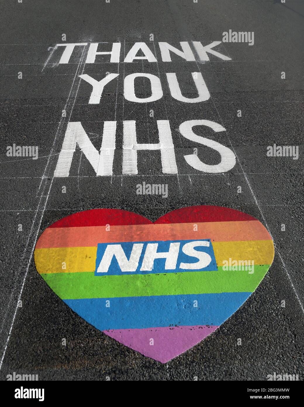 A 'Thank You NHS' sign outside Aintree University Hospital in ...