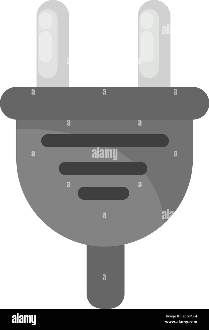 Plug, illustration, vector on white background Stock Vector Image & Art ...