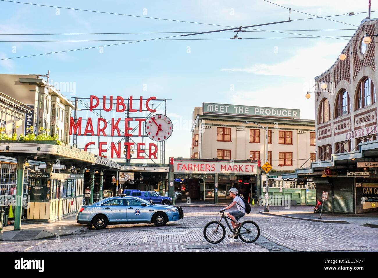 Empty street in downtown Seattle due to Coronavirus Stay at Home order ...