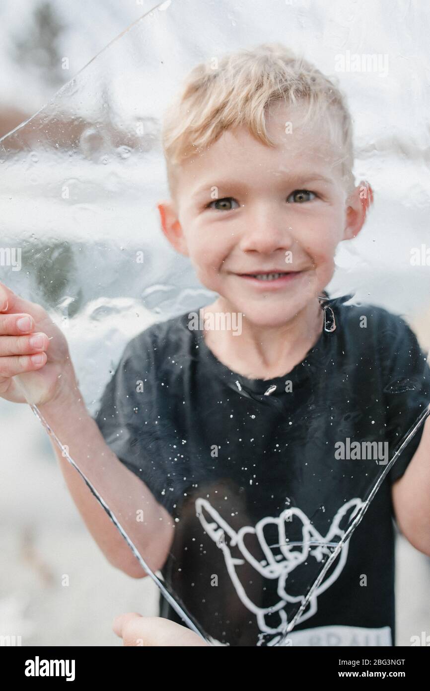 Frozen boy sheet ice hi-res stock photography and images - Alamy
