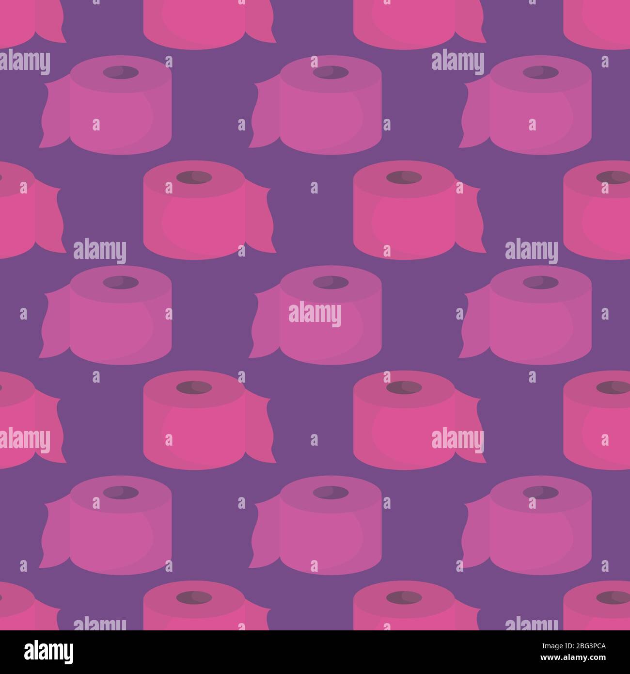 Toilet paper pattern, illustration, vector on white background Stock ...