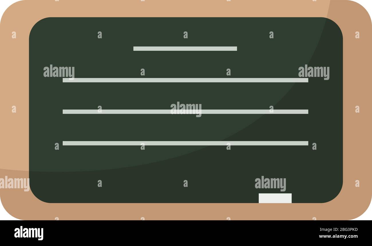 Blackboard, illustration, vector on white background Stock Vector Image ...