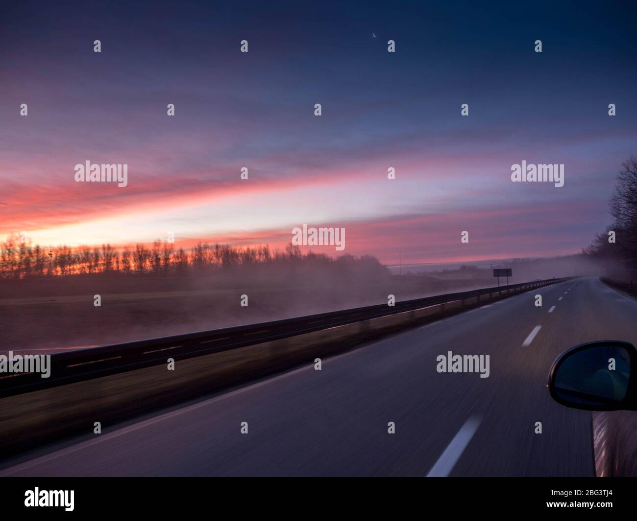 Dual carriageway rural hi-res stock photography and images - Alamy