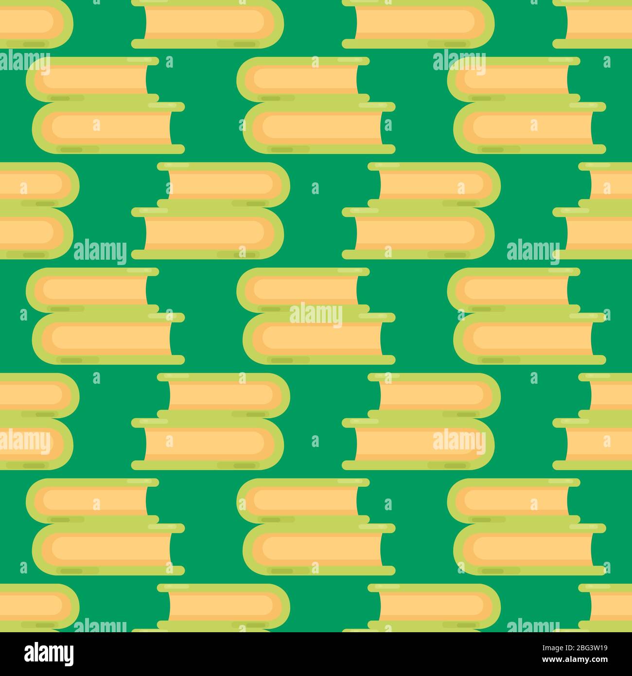 Books pattern, illustration, vector on white background Stock Vector ...