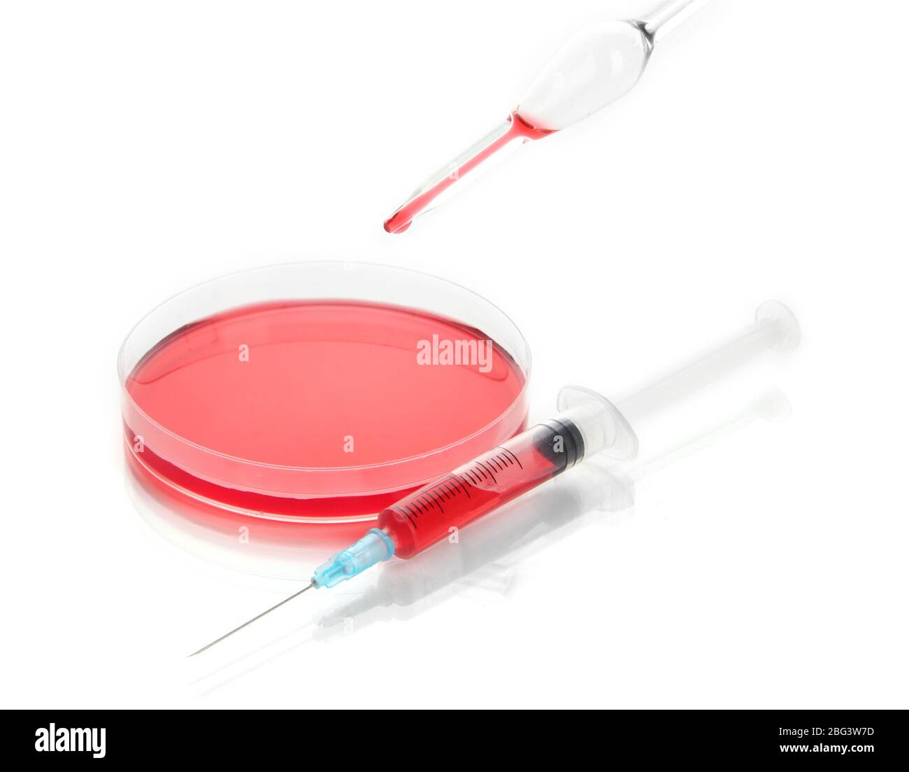 Laboratory analysis of blood isolated on white Stock Photo - Alamy
