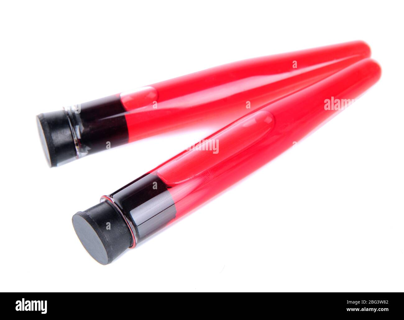 Two test tubes Cut Out Stock Images & Pictures - Alamy