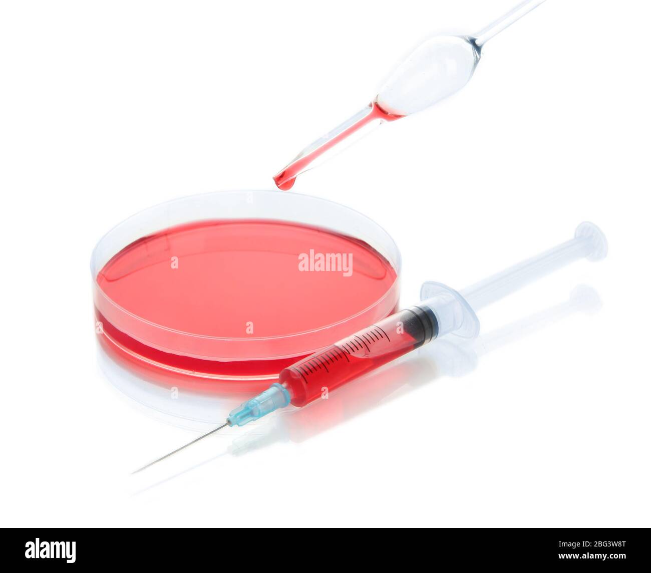 Laboratory analysis of blood isolated on white Stock Photo - Alamy