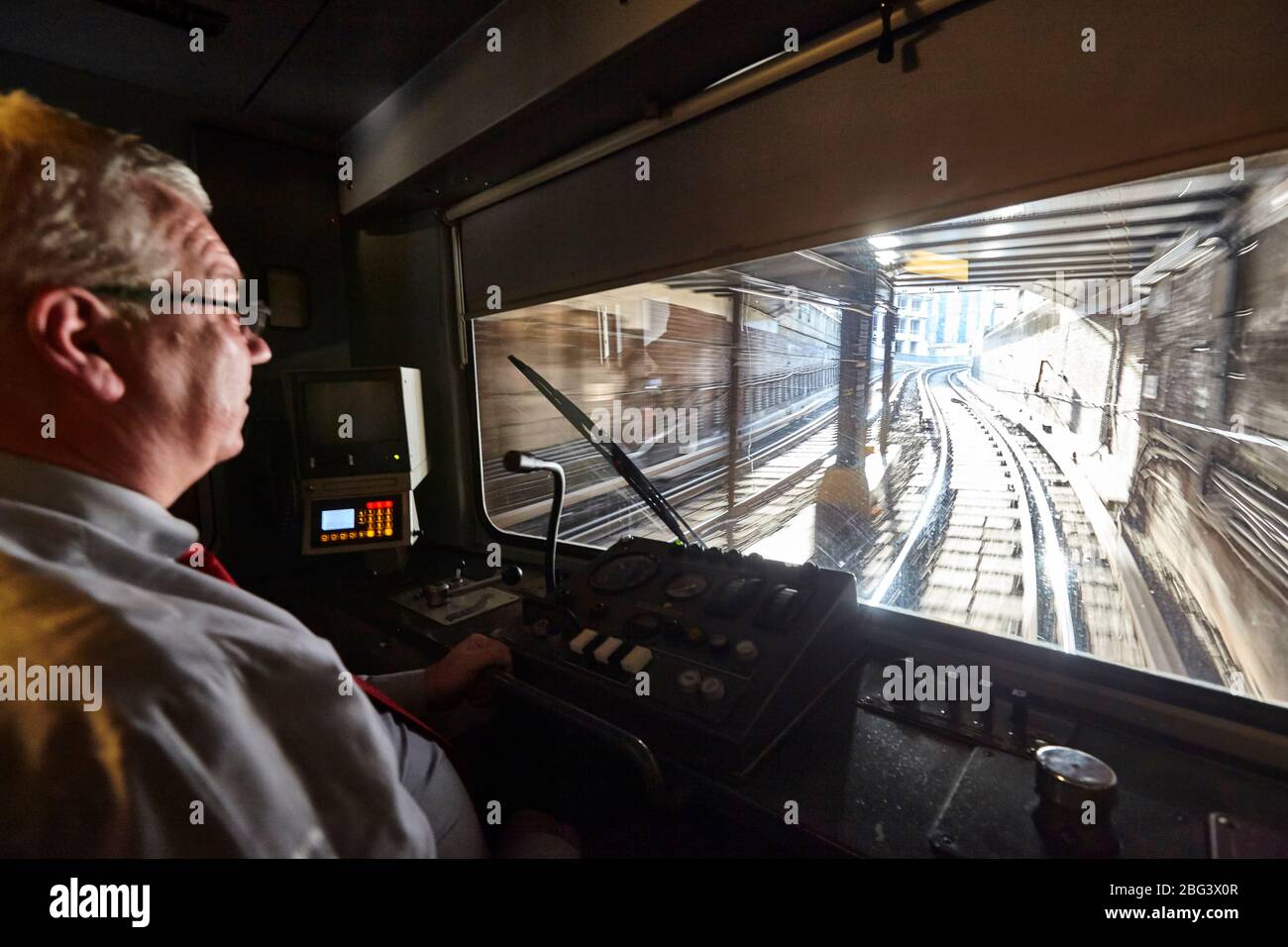 Subway train driver hi-res stock photography and images - Alamy
