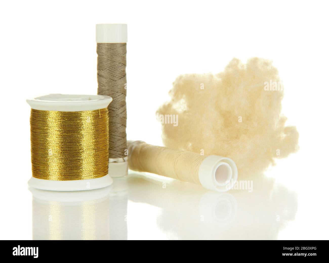 Silk thread isolated on white Stock Photo - Alamy