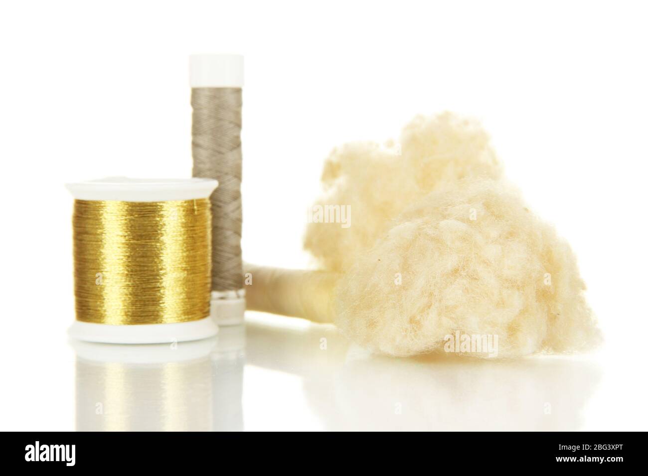 Golden silk thread Cut Out Stock Images & Pictures - Alamy