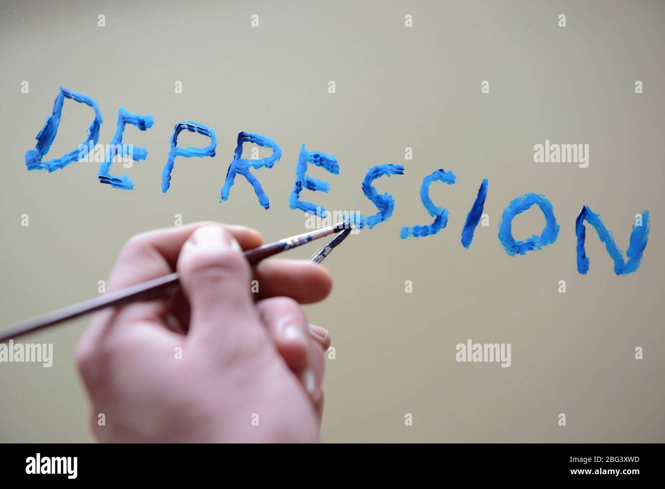Mental health hand written hi-res stock photography and images - Alamy