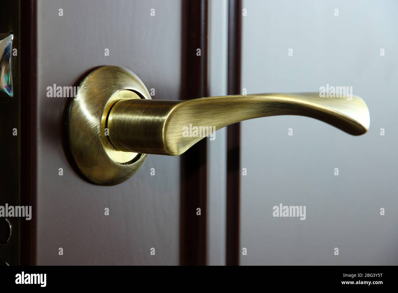 Metal vertical handle office door hi-res stock photography and images ...