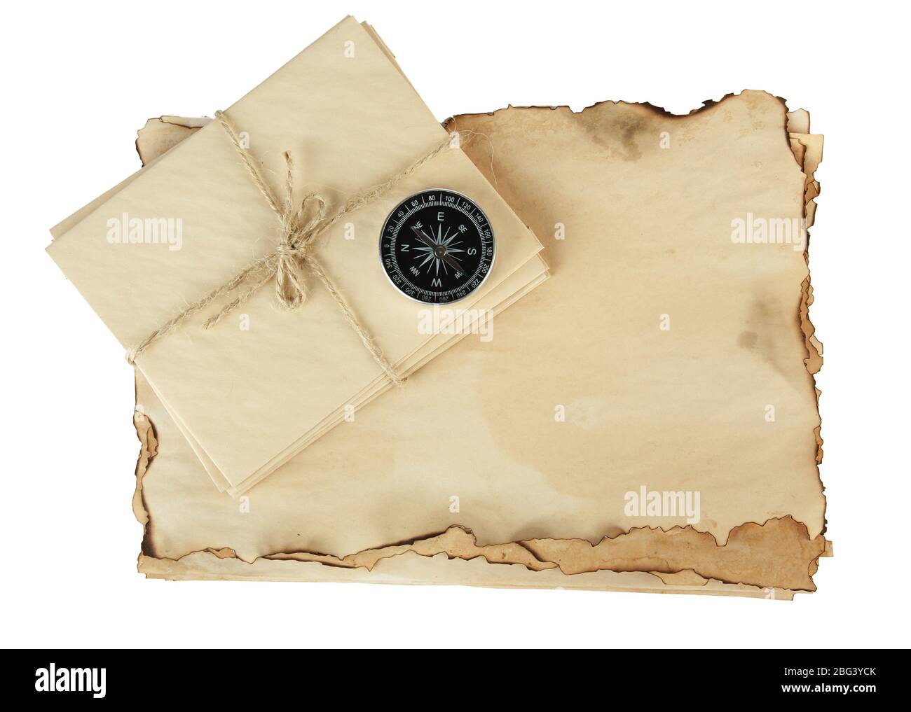 Old paper letters compass hi-res stock photography and images - Alamy