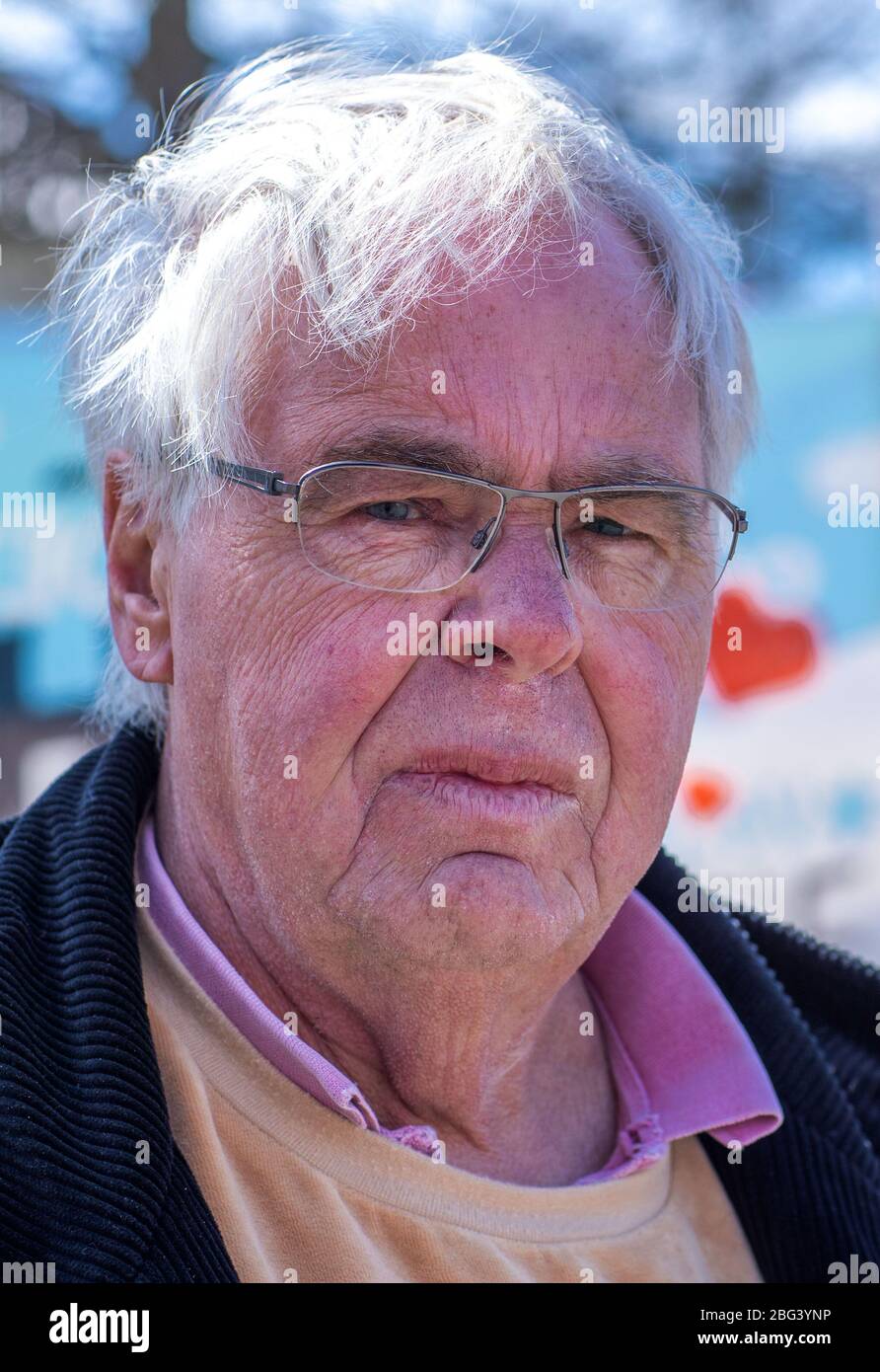 Crivitz, Germany. 14th Apr, 2020. Bernhard Moldenhauer, former head ...