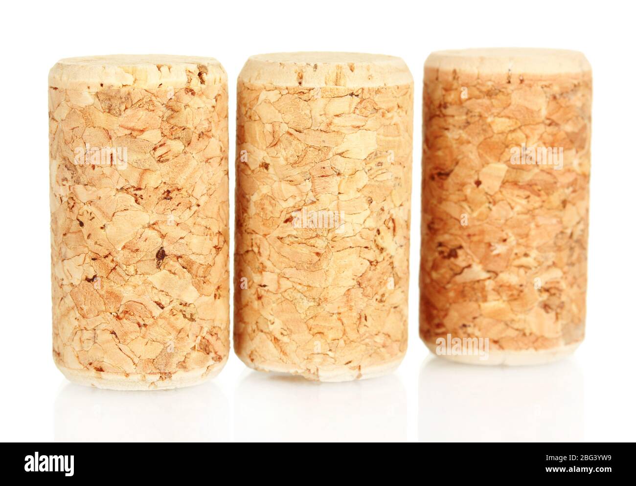 Wine corks isolated on white Stock Photo - Alamy
