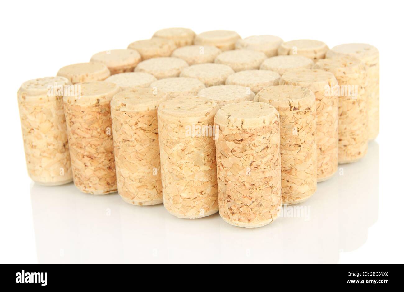 Wine corks isolated on white Stock Photo - Alamy