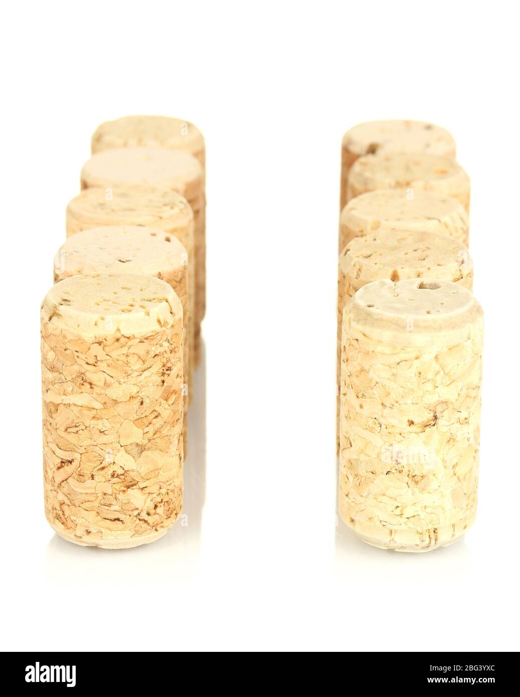 Wine corks isolated on white Stock Photo - Alamy