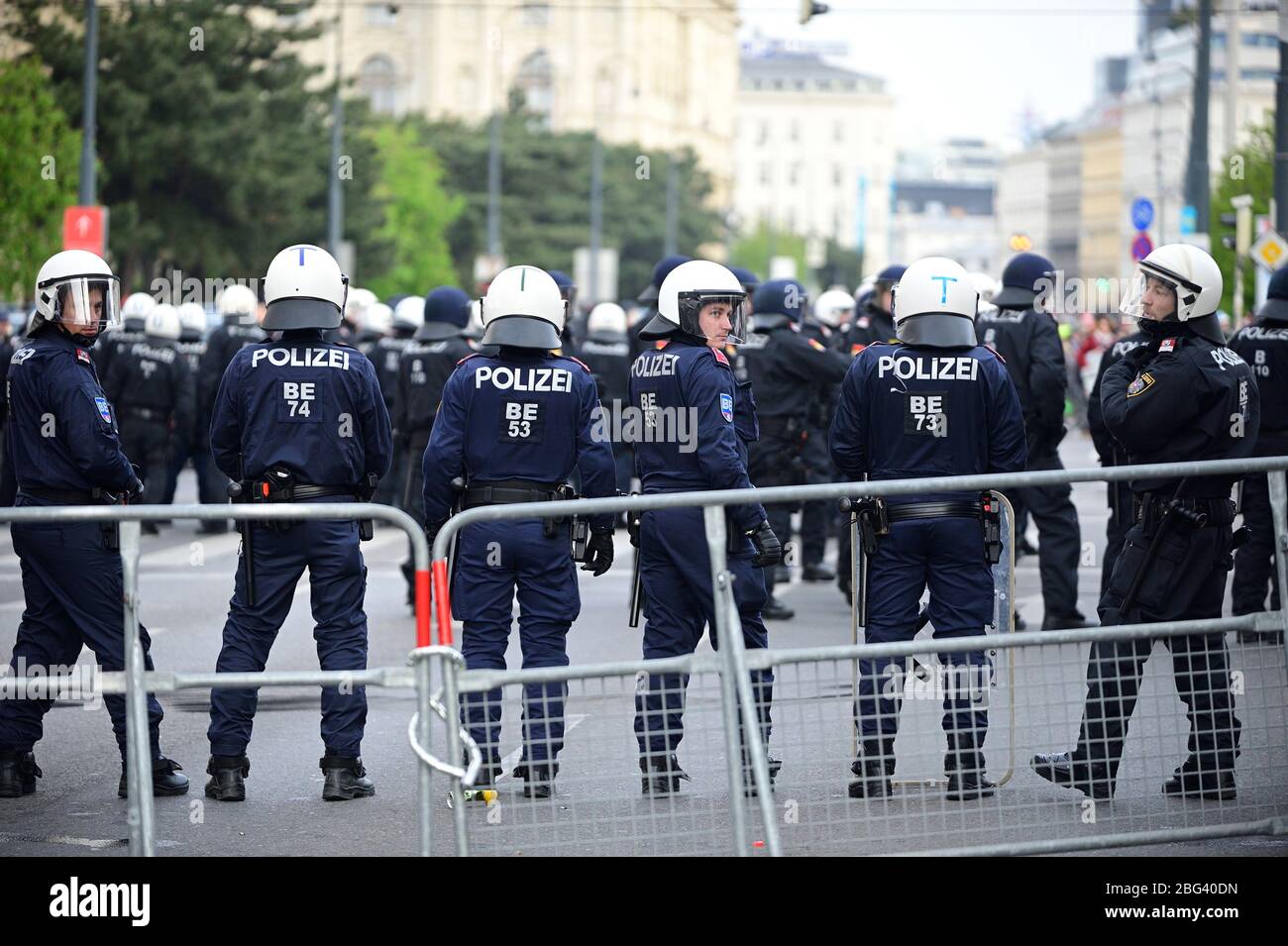 Vienna, Austria. Archive image from April 13, 2019. Austrian police ...