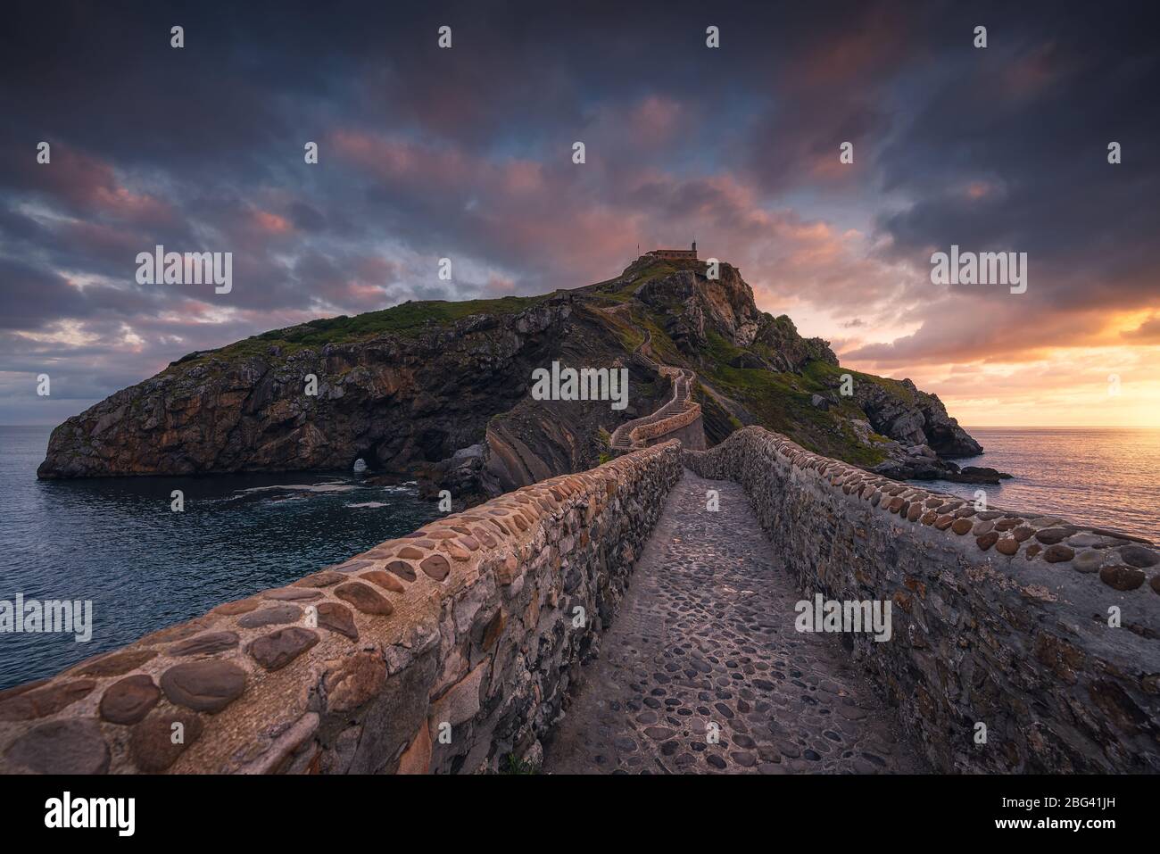 San Juan de Gaztelugatxe, Bermeo, Vizcaya, Euskadi, Spain Stock Photo ...