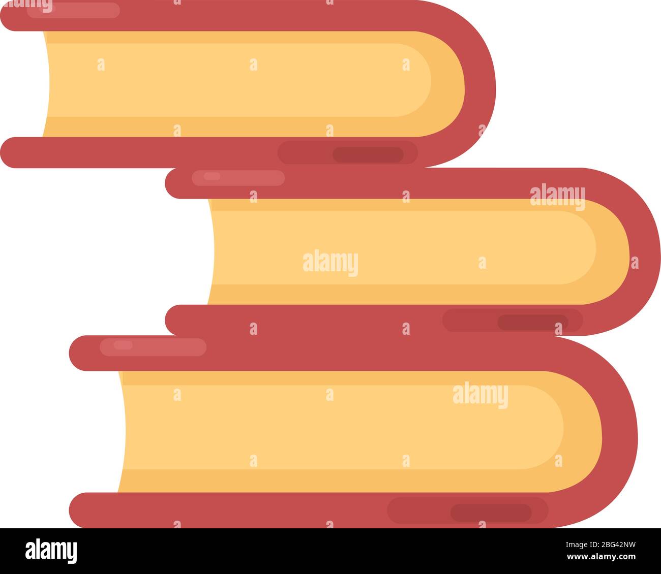 Books, illustration, vector on white background Stock Vector Image ...