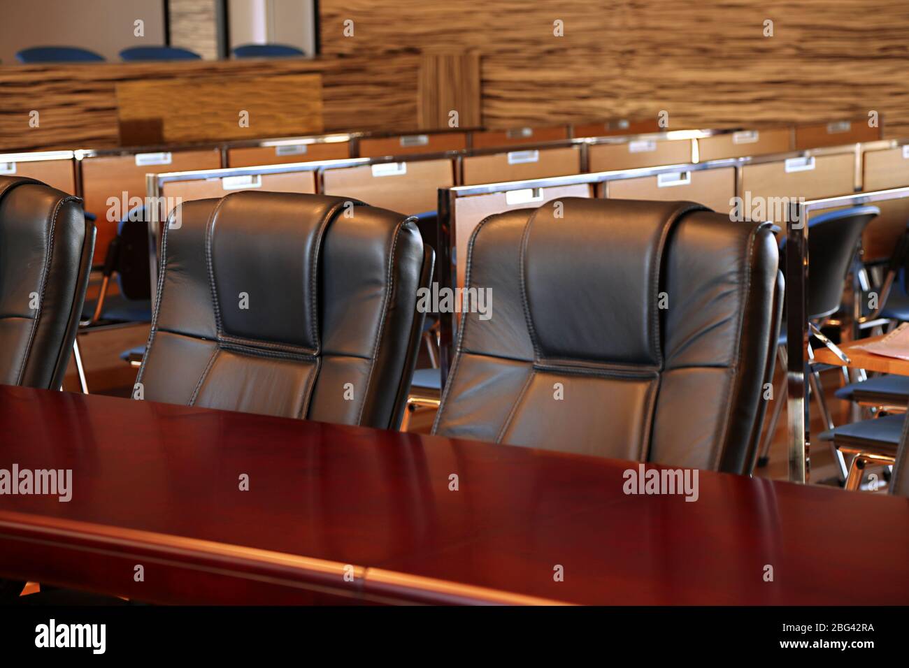 Interior of empty conference room Stock Photo - Alamy