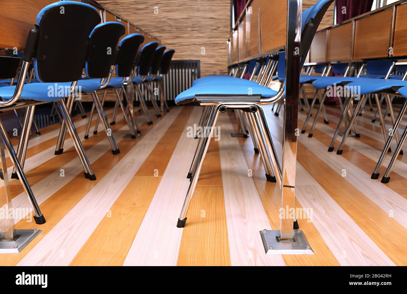 Interior of empty conference room Stock Photo - Alamy