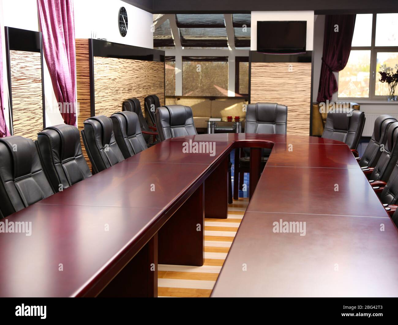Interior of empty conference room Stock Photo - Alamy