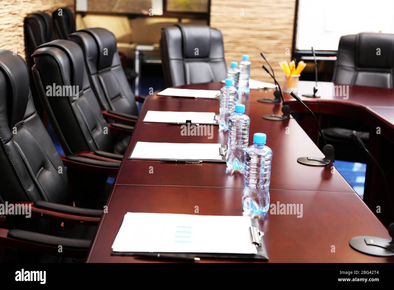 Interior of empty conference room Stock Photo - Alamy