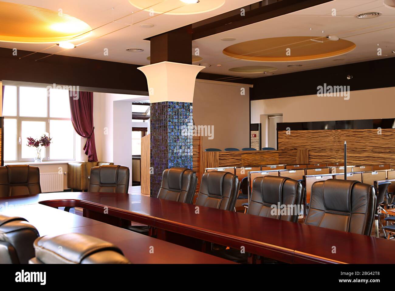 Interior of empty conference room Stock Photo - Alamy