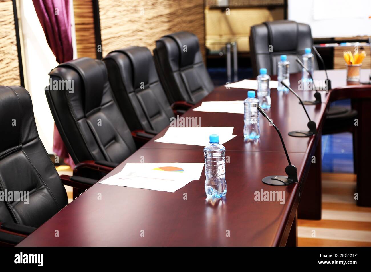 Interior of empty conference room Stock Photo - Alamy