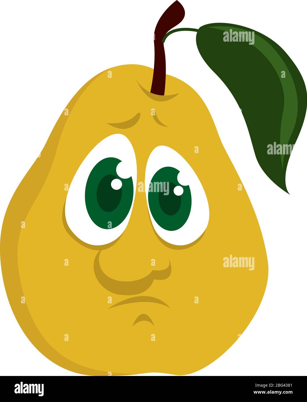 Juice yellow pear cartoon Cut Out Stock Images & Pictures - Alamy