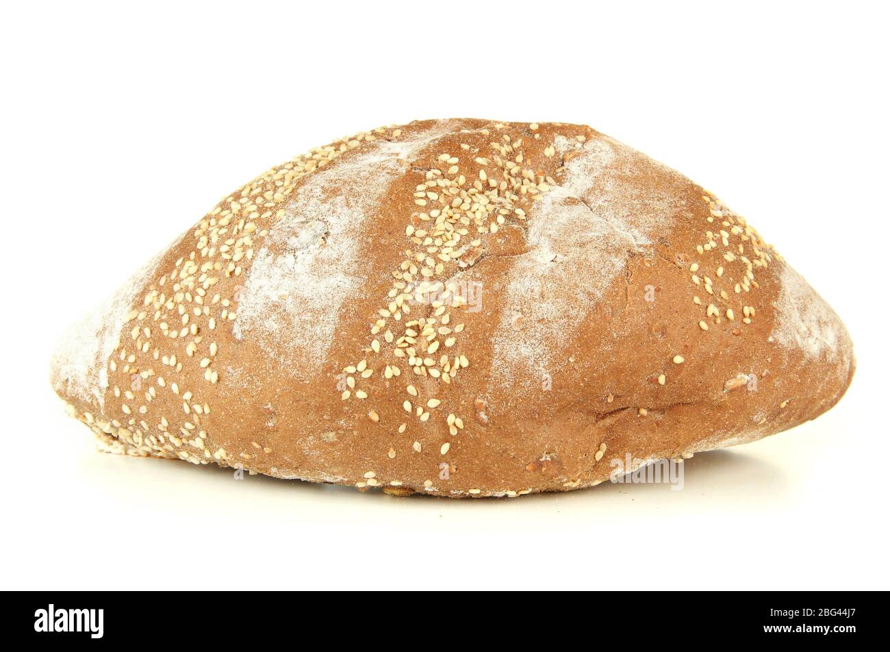 Hot tasty bread, isolated on white Stock Photo - Alamy