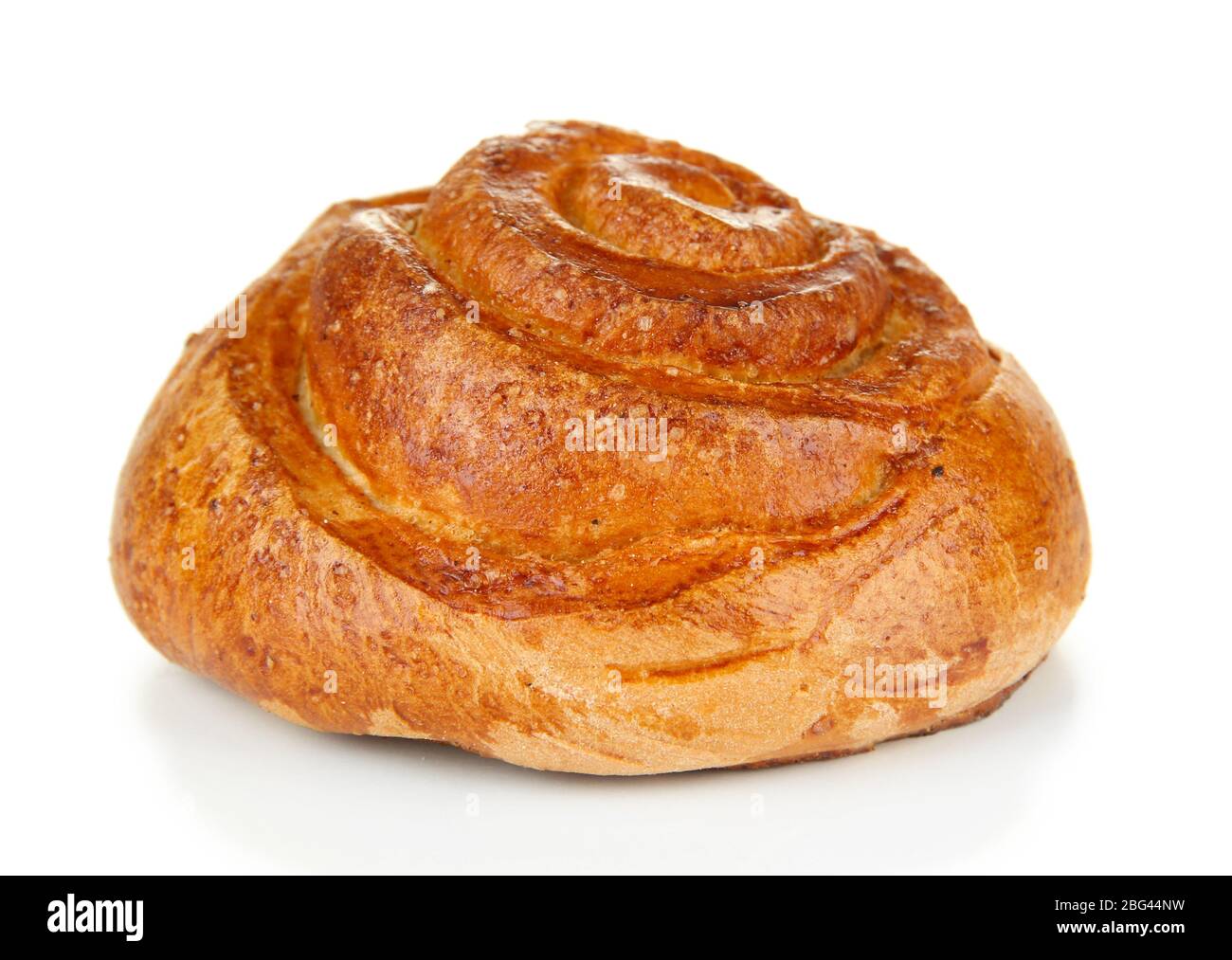 Tasty bun, isolated on white Stock Photo - Alamy